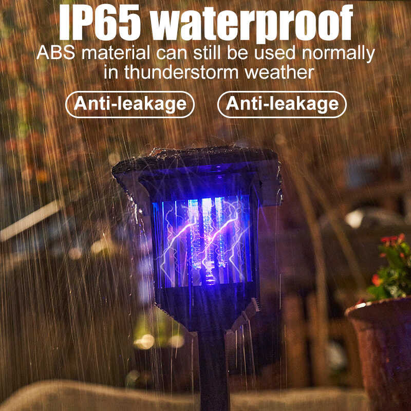 Oudoor Solar 2024 Powered Killer Lamp Portable Radiationless Mosquito ...