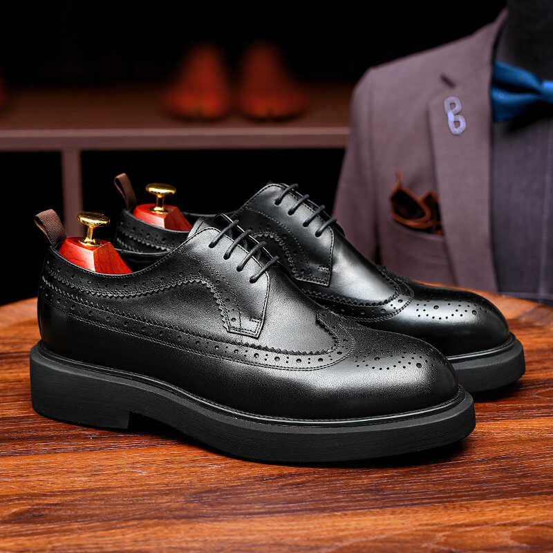 52 British Block Carved With Thick Soles And Increased Height, Summer ...