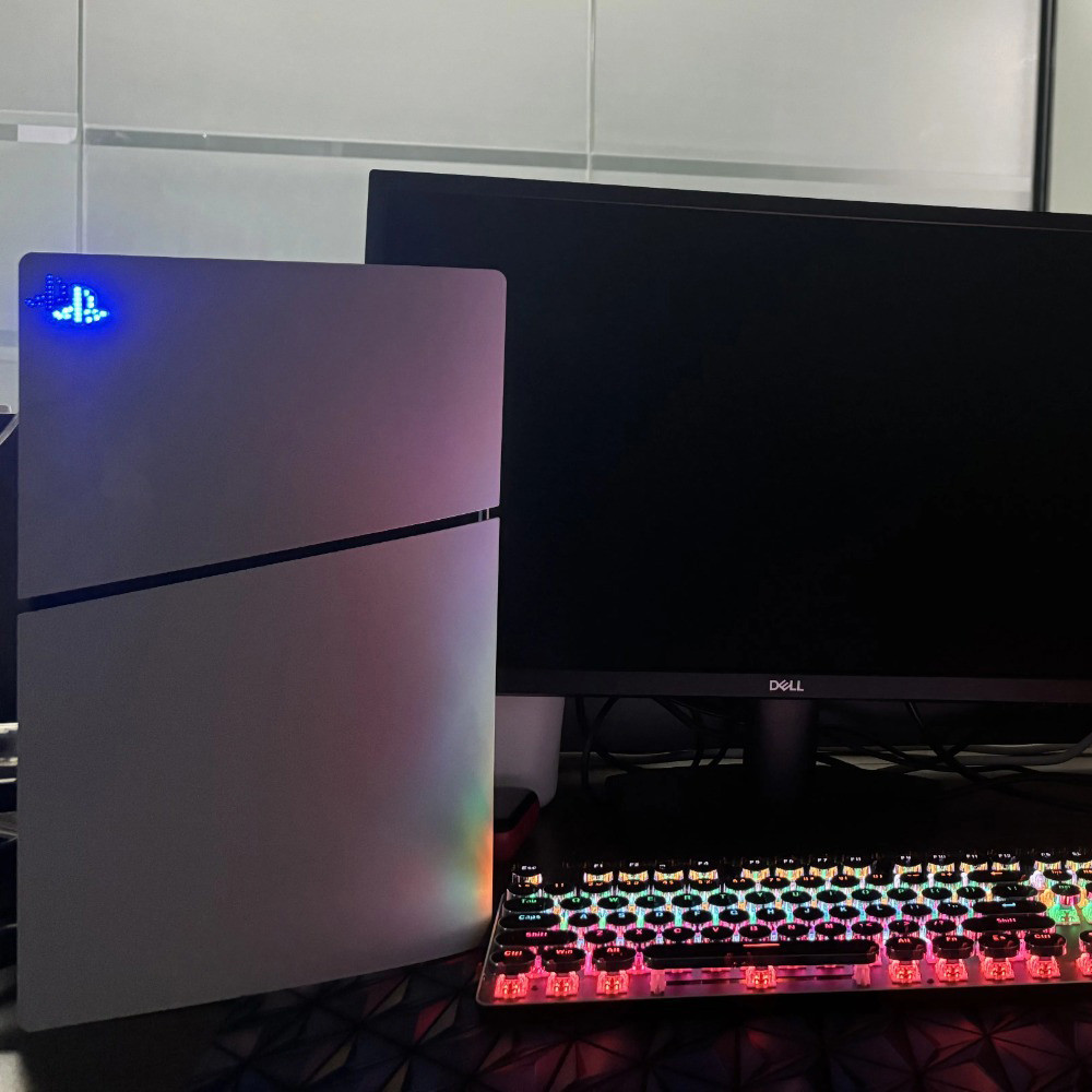 Console Plates DIY Logo RGB LED Light for PS5 Slim Illuminated Logo LED ...