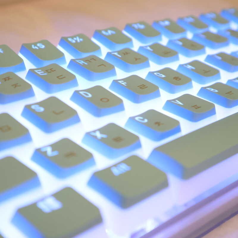 Layout Hangul Korean Keycap Pudding Keycaps Set PBT OEM Profile For ...