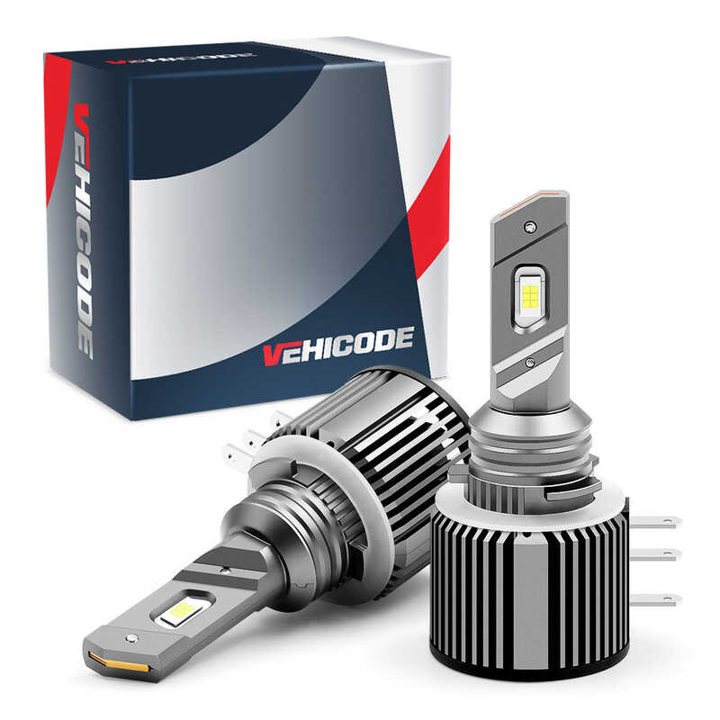 2x H15 LED Headlight Turbo Car Bulbs DRL High Beam 12V Canbus White ...