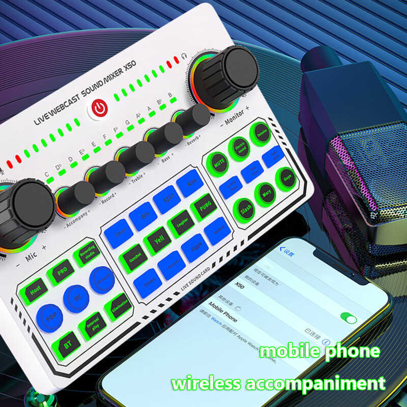 Studio X50 Recording Interface Mixers Live Card Multiple Sound Effects ...