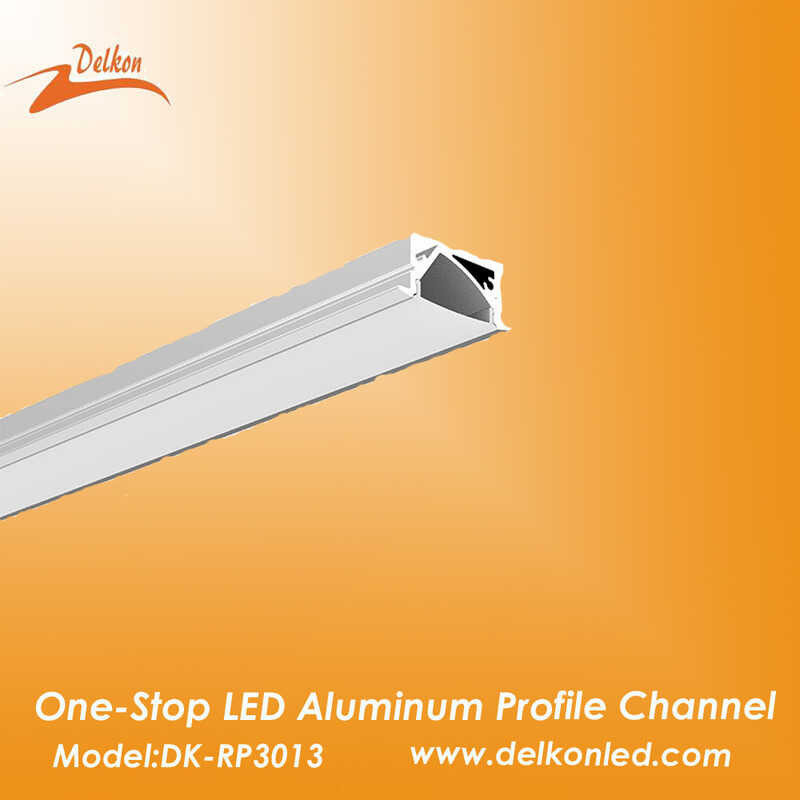 Trim Aluminum LED 30*13mm Profile, Channel na may Milky Diffuser Cover ...