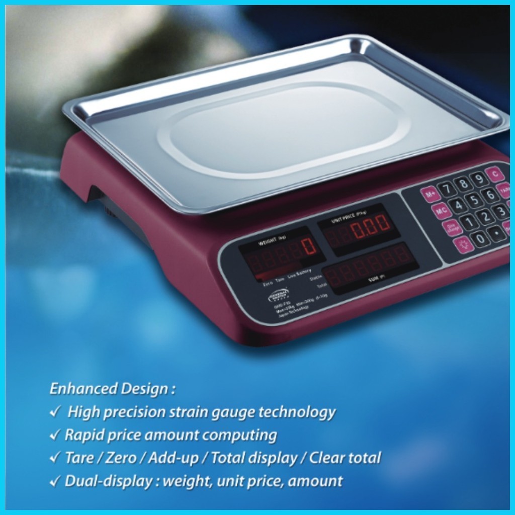 ∇ General Master 30kg Price Computing Scale Digital Scale (Timbangan ...
