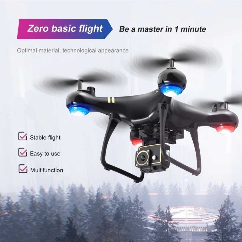 4K HD Wifi FPV Remote Control Drone Air Pressure Fixed Height Headless ...