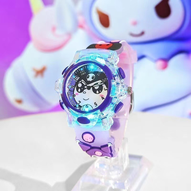Sanrio Luminous Student Children's Watch Cartoon Led Watch Hello Kitty ...
