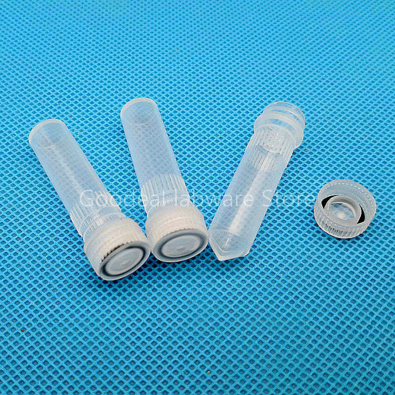 500Pcs Laboratory 100Pcs 2Ml Plastic Freezing Tubes Conical Bottom ...