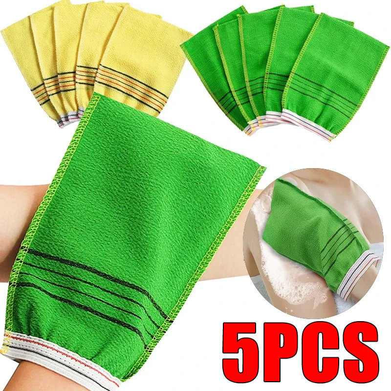 Double-sided Thick Scrubbing Bath Towels - Body Exfoliating Shower ...