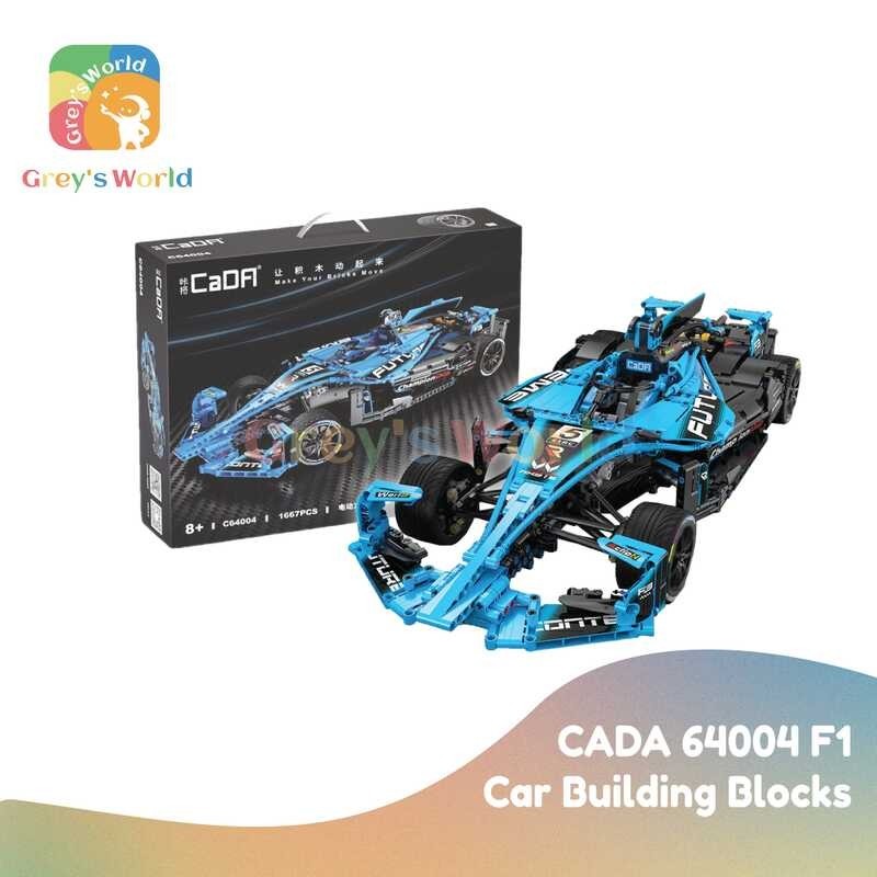 4B [Greys World] CADA Formula 1, 1667Pcs, F1 Racing Car Building Blocks ...