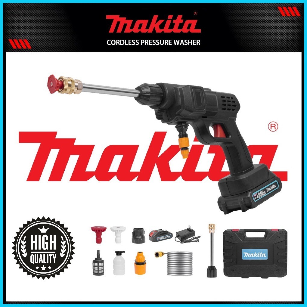 MAKITA Cordless Car Washer Water Jet High Pressure Car Wash Gun Electric Washer Sprayer | Shopee ...