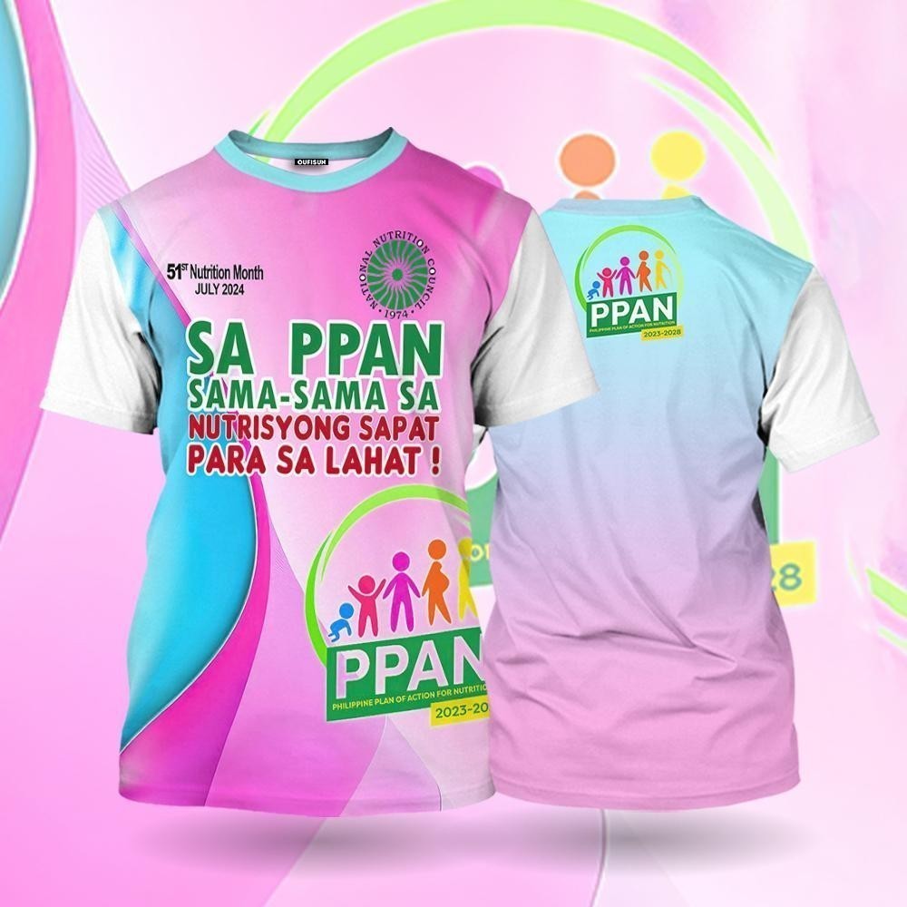 Nutrition Month 2024 Official-Themed PPAN nutritionist T-Shirt Full ...