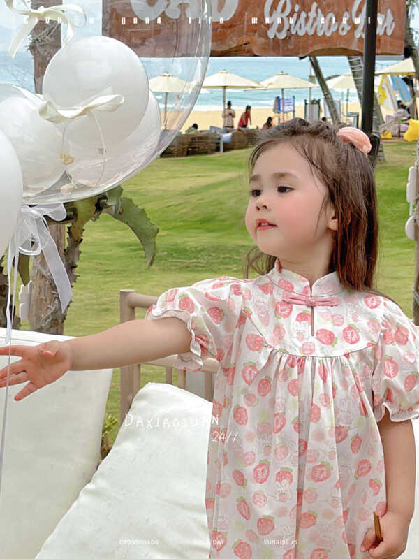 Summer Babaeng Bagong Klasikong Estilo Mandarin Collar Mid-Length Damit ...