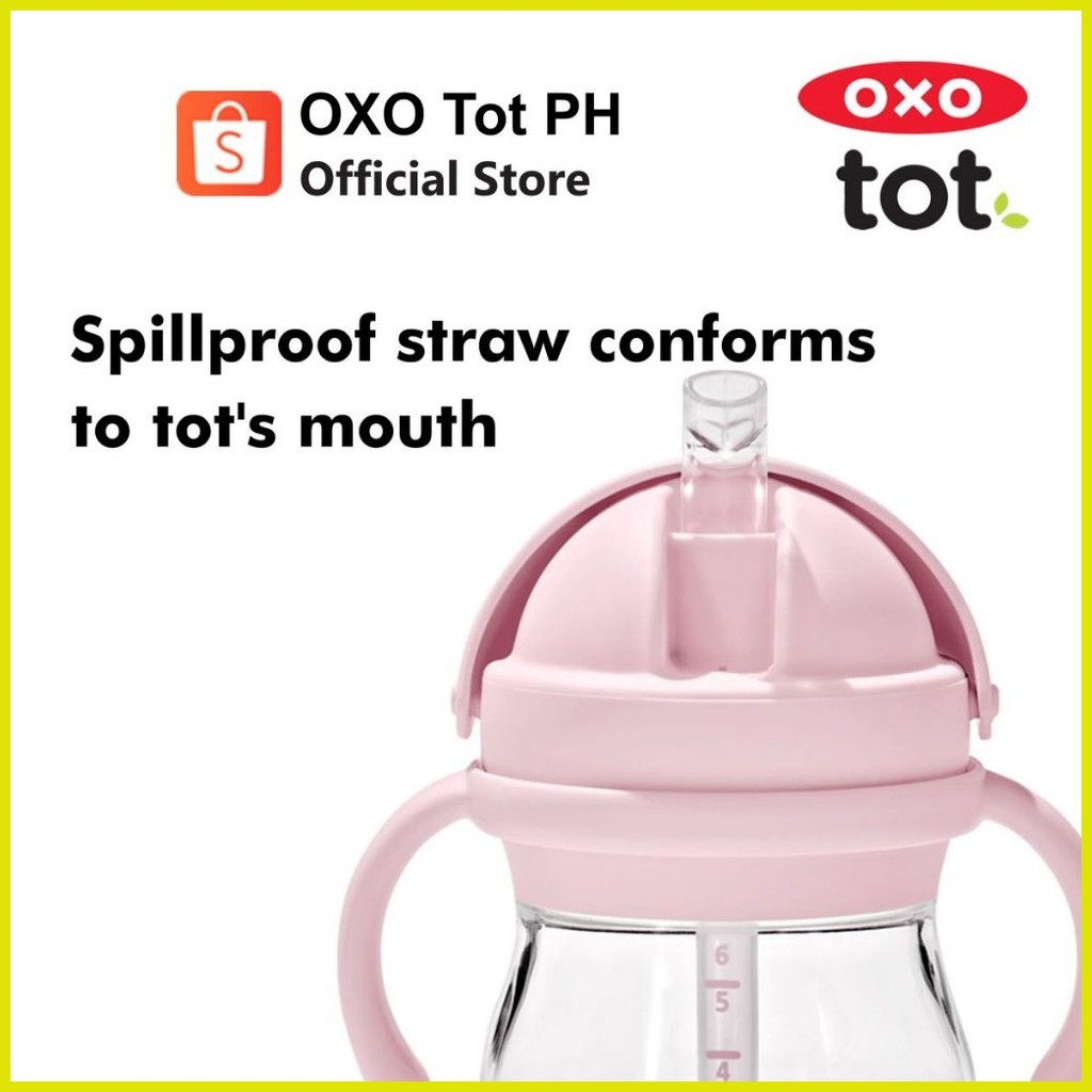 OXO Tot Grow Sippy Straw Cup w/ Handles - 6 oz ( oxotot baby infant ...