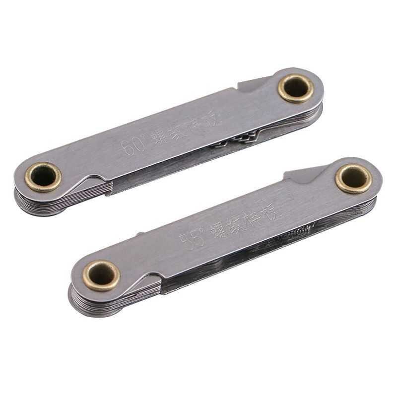 Metric British Ribbon Template Thread Pitch Gauge 55 60 degrees 1 set ...