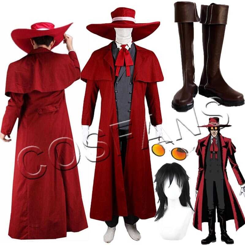 Hellsing Anime Alucard Cosplay Costume Ultimate Vampire Hunter Coat ...