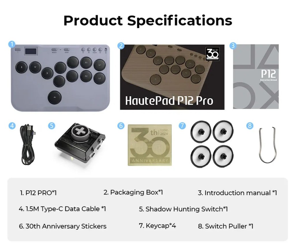 Haute42- COSMOX Leverless Controller Mini Hitbox For PC / Ps4 / Ps5 ...