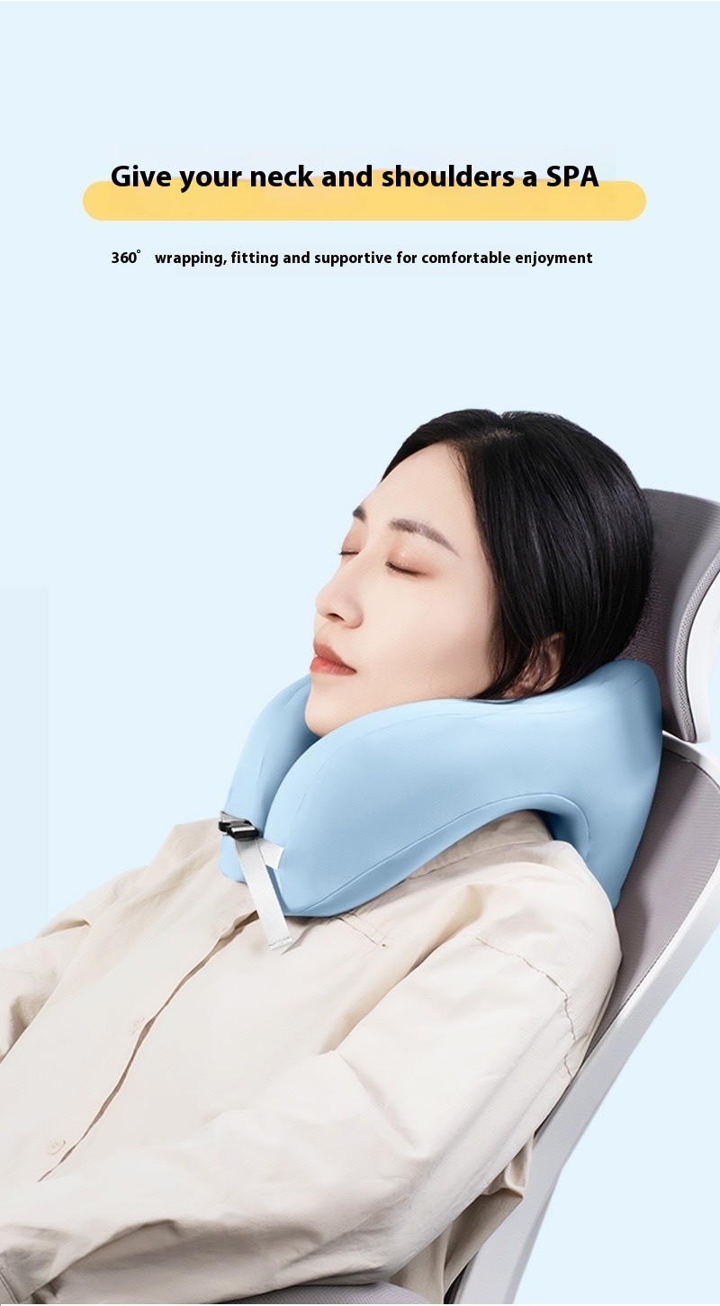 2 in 1 Neck Pillow Travel Memory Foam Nap Neck Pillow For Adult Neck ...