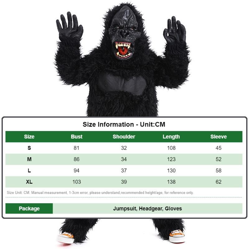 Children's Halloween Animals Monkey Gorilla Monster Party Role-Playing ...