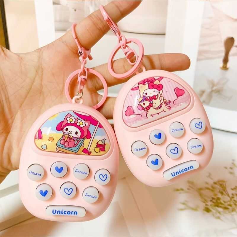 And Play Press The Mouse Keychain For Children's zzle Mini Handheld ...