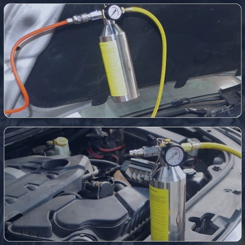 AC System Flush Kit Vehicle Car Air Conditioning Pipe Cleaning Bottle ...