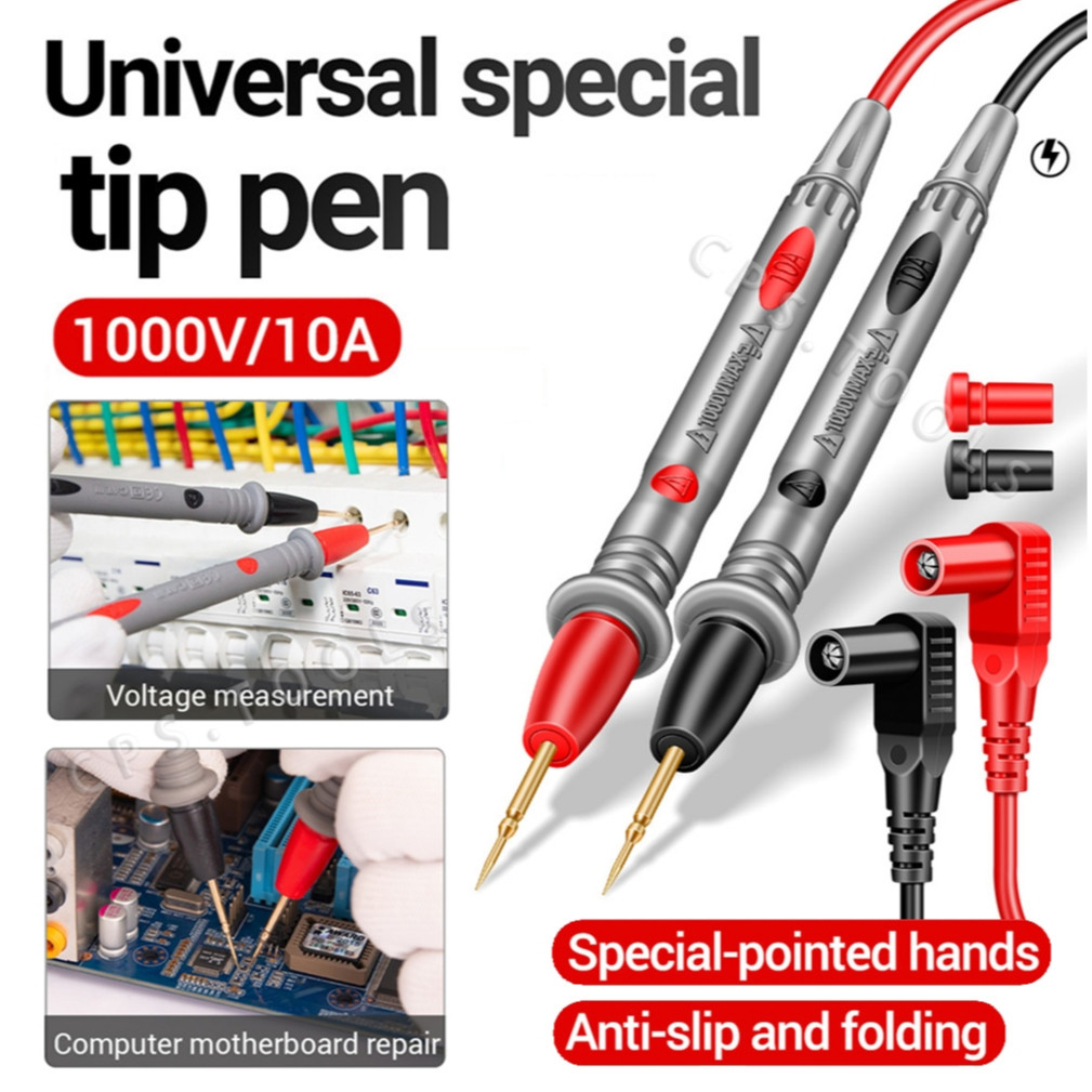 1 Pair Hot Universal Digital Multimeter Multi MeterTest Lead Probe Wire ...