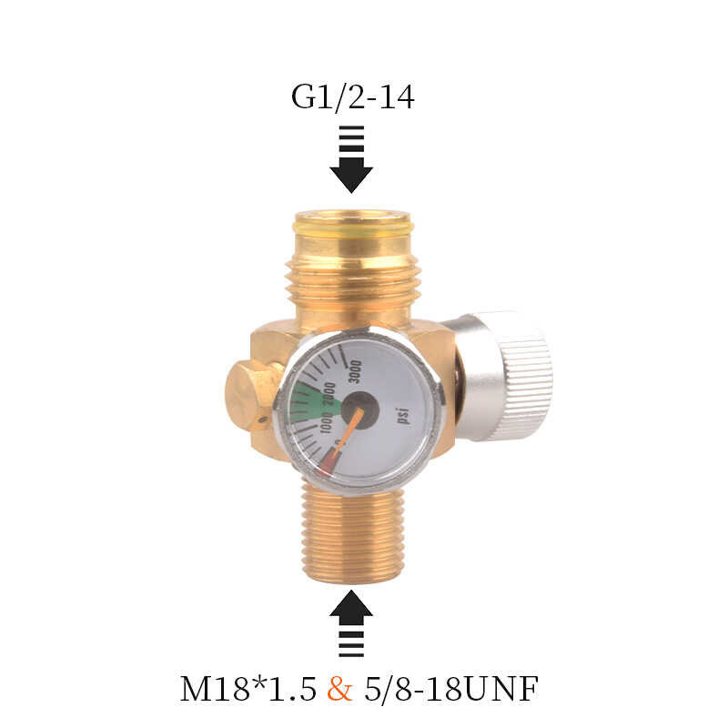 HPA Air Tank Gas Filling Adapter Paintball Sodastream Adapter Co2 On ...