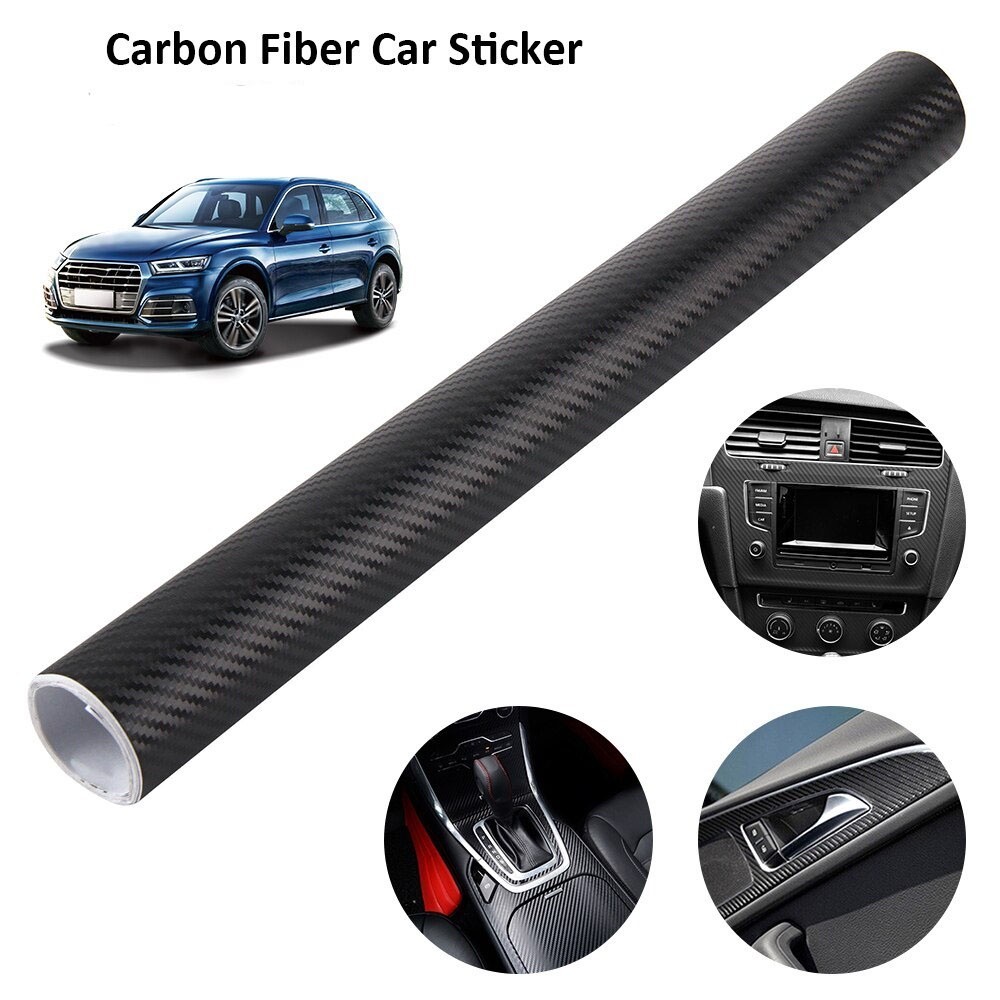 ๑ ☂ Yasen Carbon Fiber Sticker Vinyl Foil Film Car Wrap Roll PVC ...