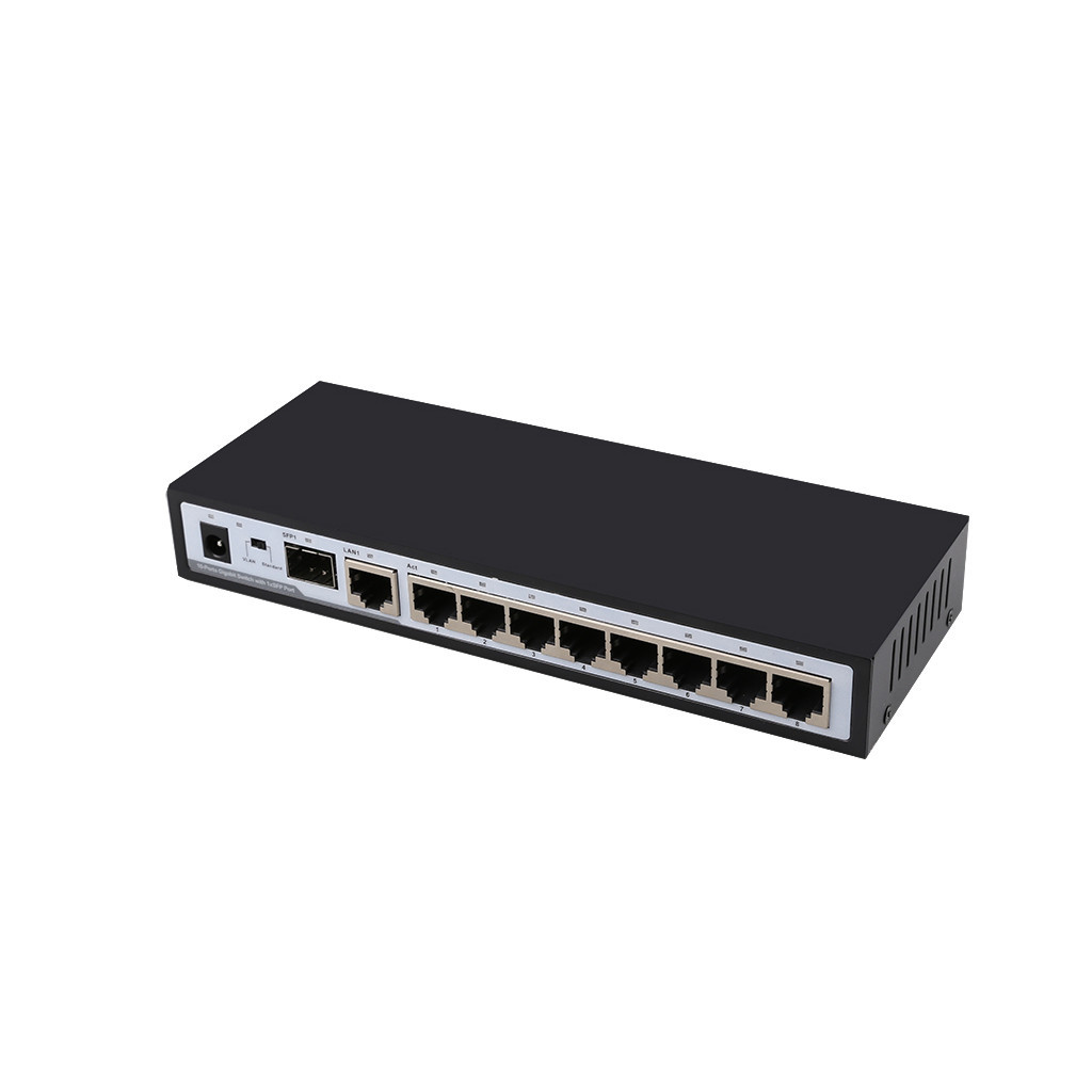 10-Ports Gigabit Unmanaged Switch 9x 10/100/1000Mbps RJ45 Port and 1x ...