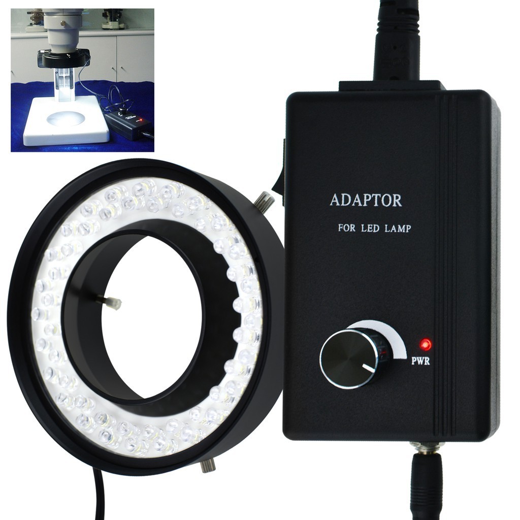 " 48 LED Microscope Camera Ring Light Illuminator (60mm max dia ...