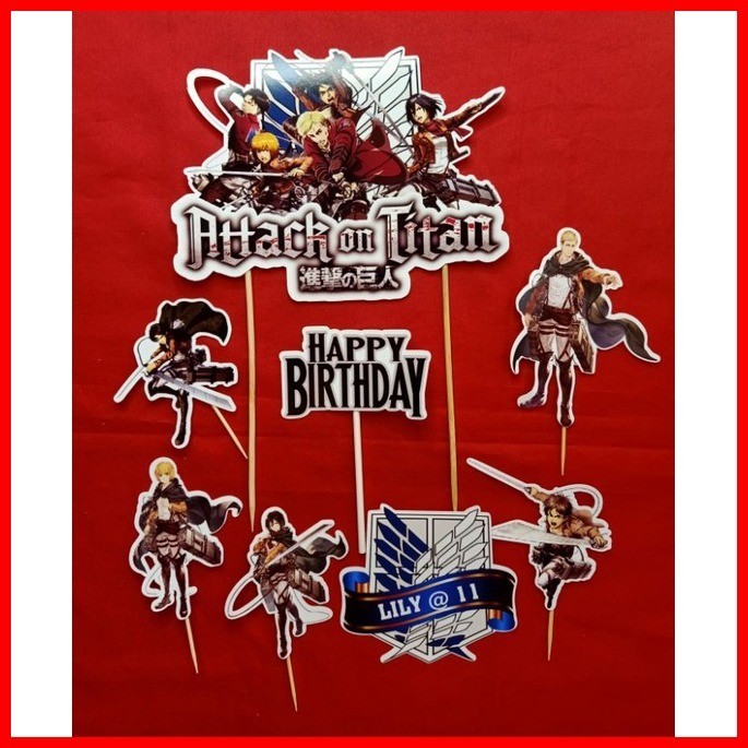 ∏ Attack on Titan theme cake topper | Shopee Philippines