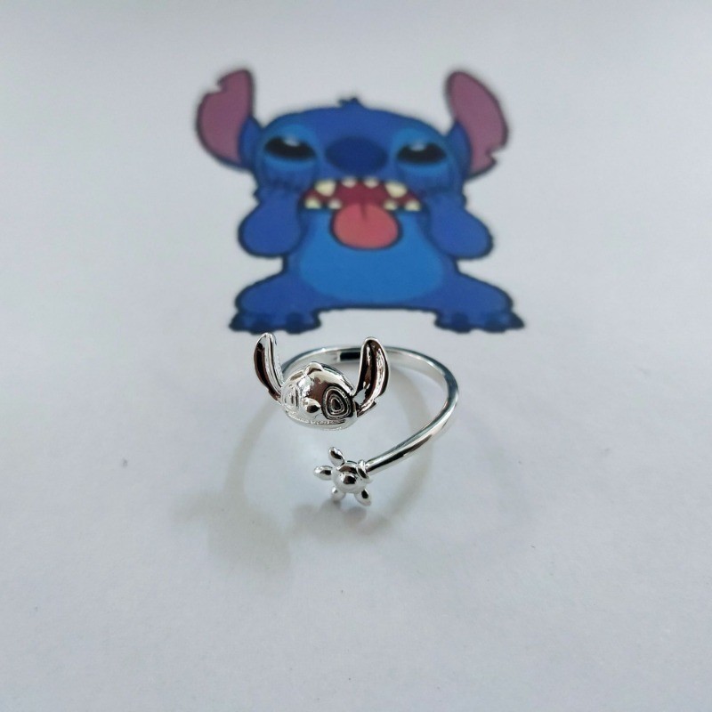 Stitch Ring Girl's New Instagram Stitch Couple Ring, Best Friend, Cute ...