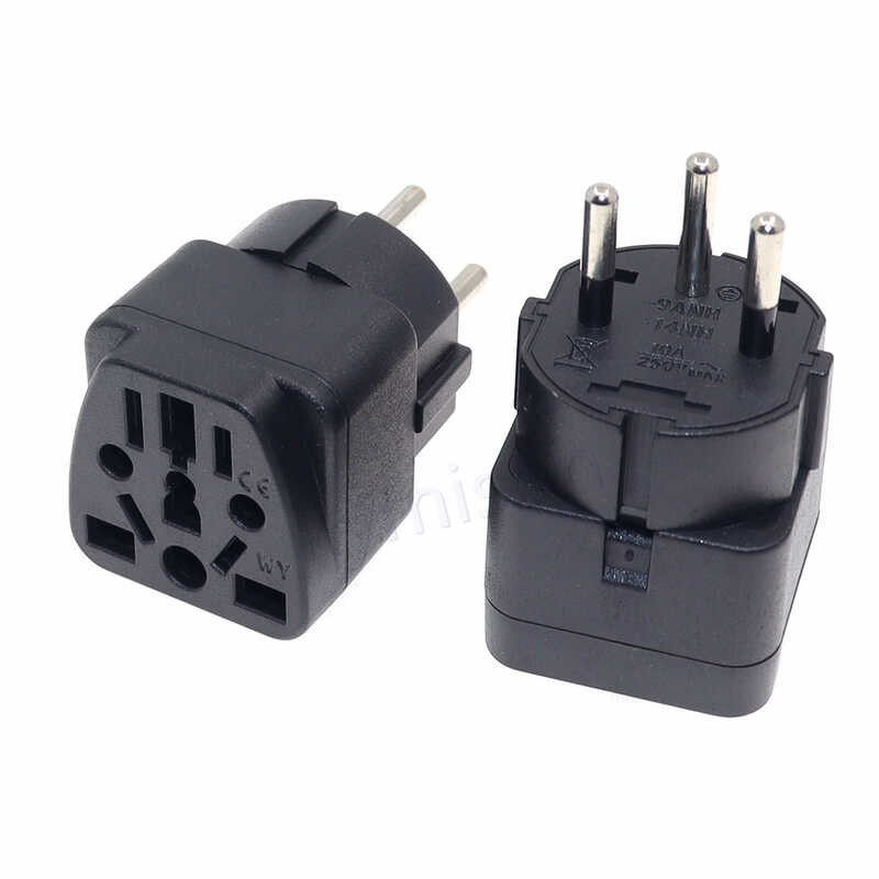 Universal IL Plug 3 Pin EU Euro AU US UK To Israel Travel Adapter ...