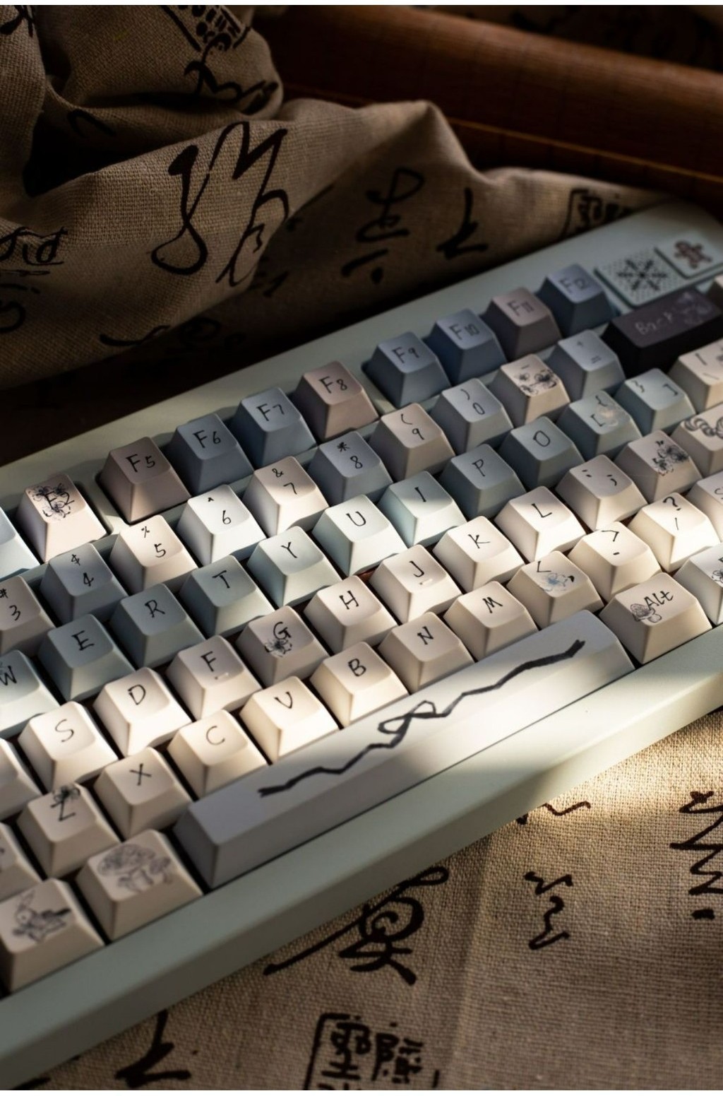 Ink Alice Keycap Cherry Profile PBT Five-sided Dye Sublimation 139 Keys ...