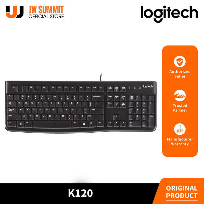 Logitech K120 Spill-Resistant Plug-and-Play 10-Key Number Pad USB Wired ...