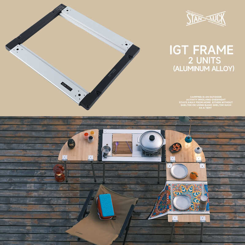 Stanluck IGT Table Frame 2 Units Aluminum Alloy Outdoor Kitchen System ...