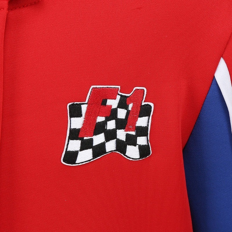 Boys Racer Cosplay Costume Red Blue Race Car Driver Career Competition ...