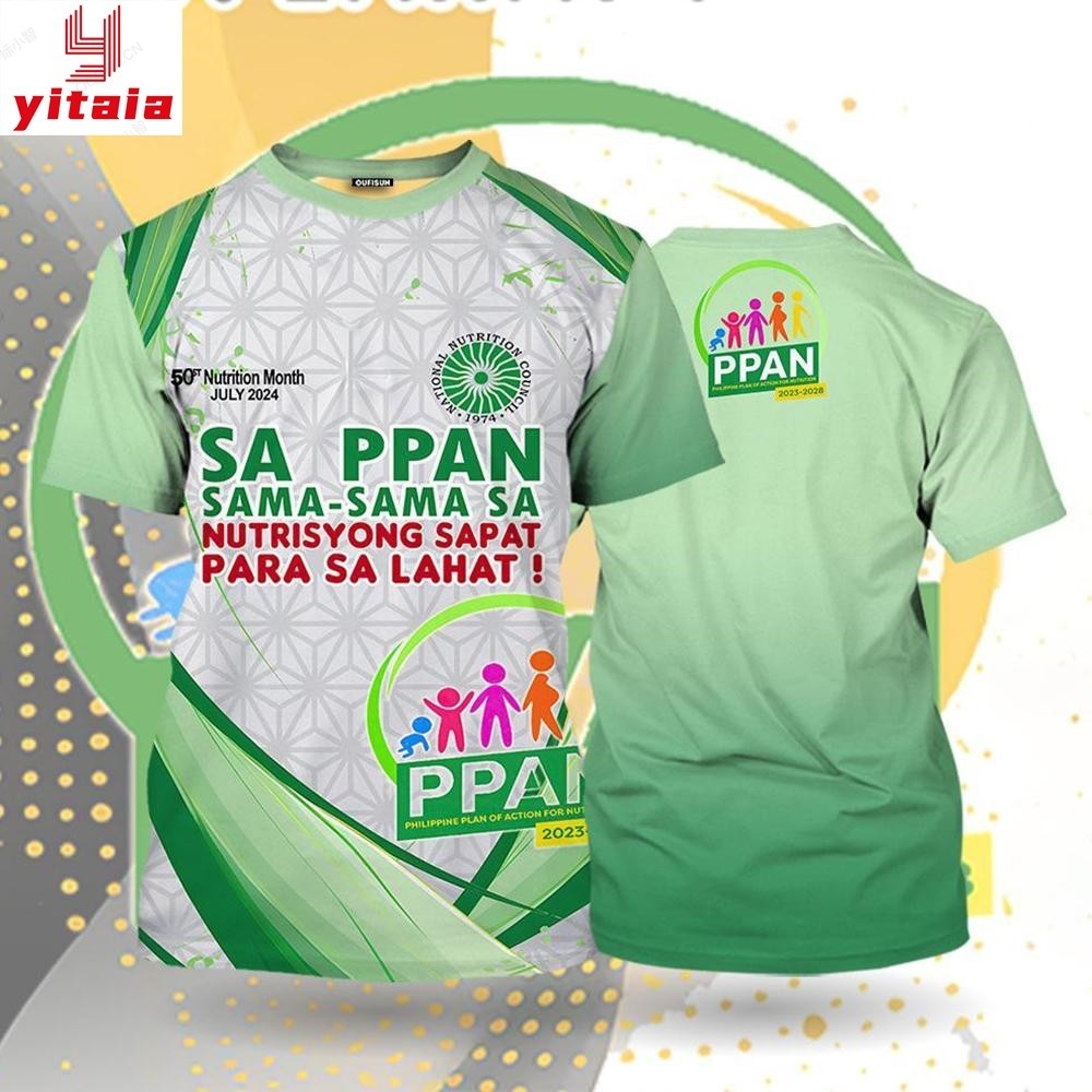 PPAN Nutrition Month 2024 Official Tshirt Full Sublimation TShirt ...