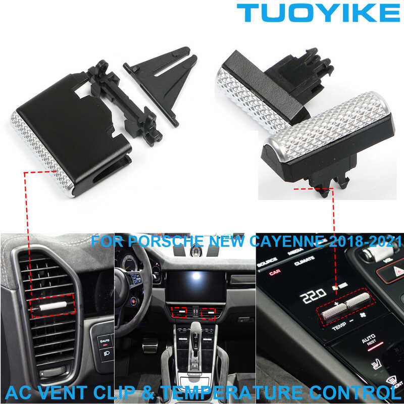 Vent Car AC Grille Clips Console Air Conditioner Temperature Control ...