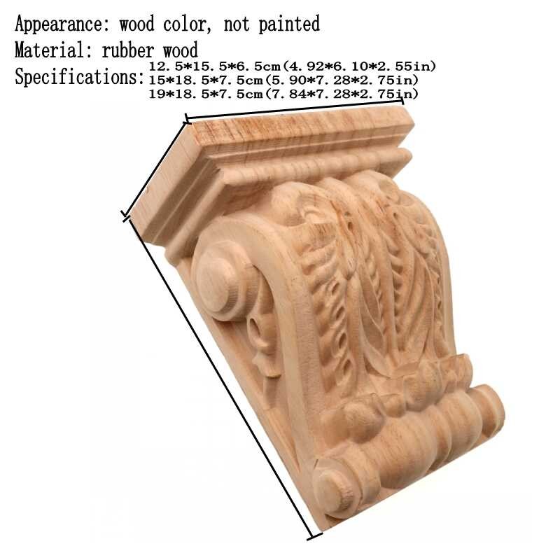 European RUZEF Wood Door Carving Applique Corbel Aisle Decoration Rome ...
