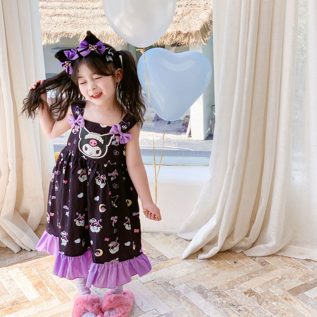 [Mula sa Pilipinas] Dress For Kids Girl Sling Kuromi Birthday Party ...
