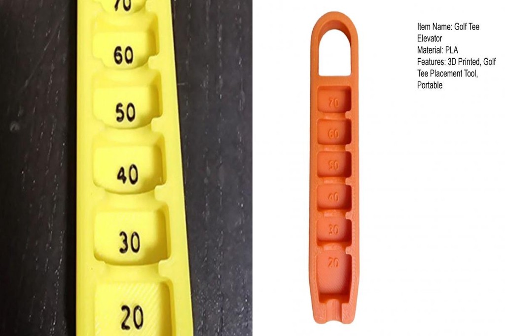 Gzjjx Golf Tee Height Leveler Tee Height Measurement Tool Portable Golf ...