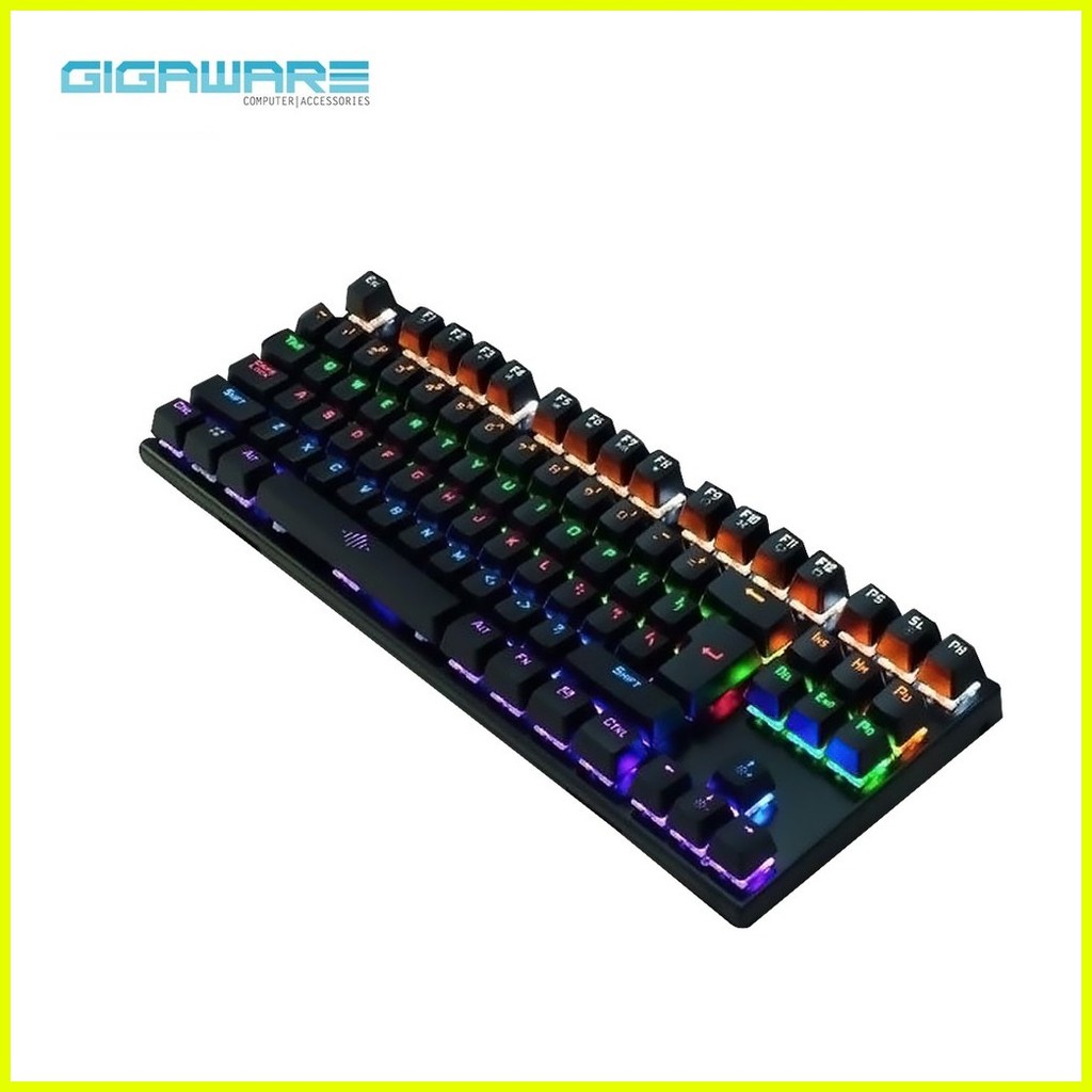 ∈ ☈ Gigaware K28 Limited Edition Blue Switch Mechanical Keyboard ...