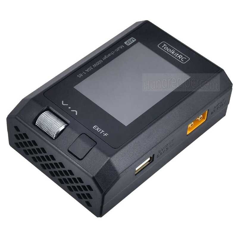 ToolkitRC M8P M8S upgraded version 600W 20A DC Balance Charger Discharger for 1-8S Lipo Battery ...