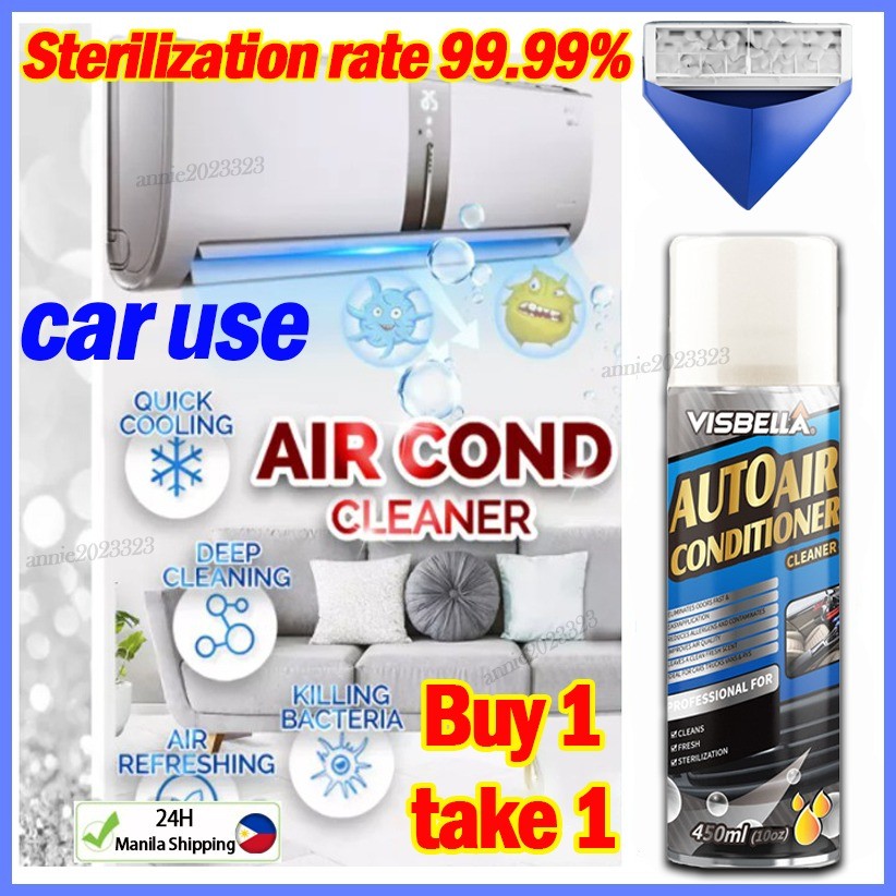 Reusablevisbella car aircon cleaner spray air conditioner disinfectant ...
