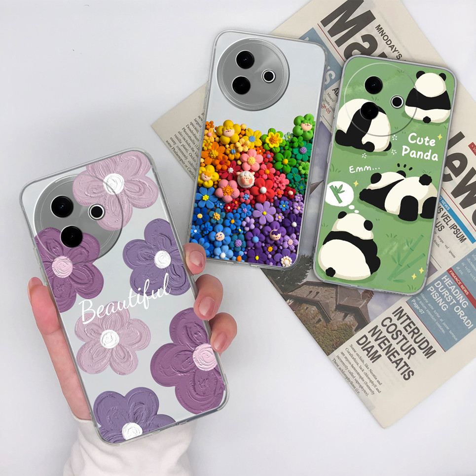 For Vivo Y39 5G Casing Fun Creative Cartoon Patterns Soft TPU Silicone ...