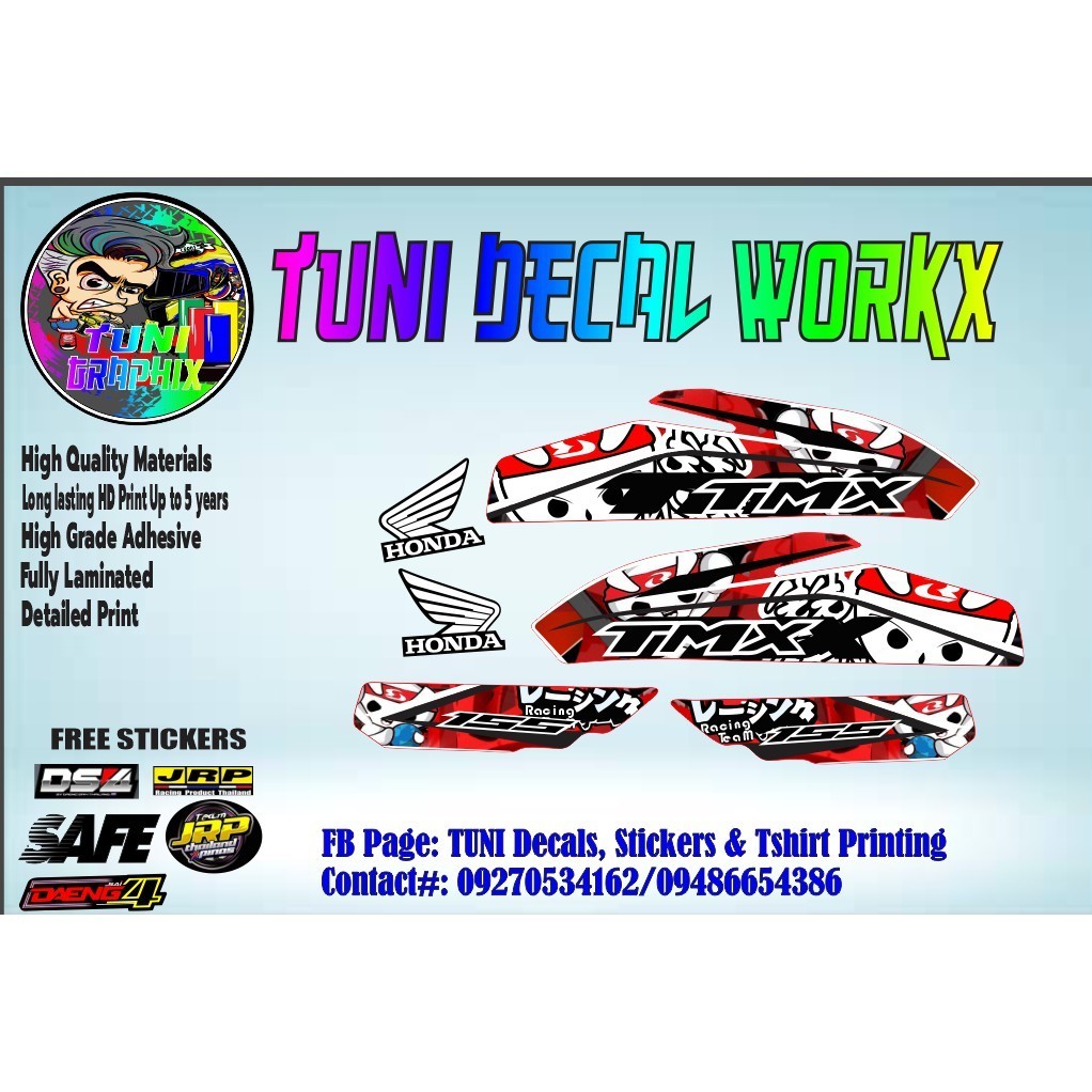 TMX 125/155 AND OTHER BRANDS (RACING BOY STICKER) | Shopee Philippines