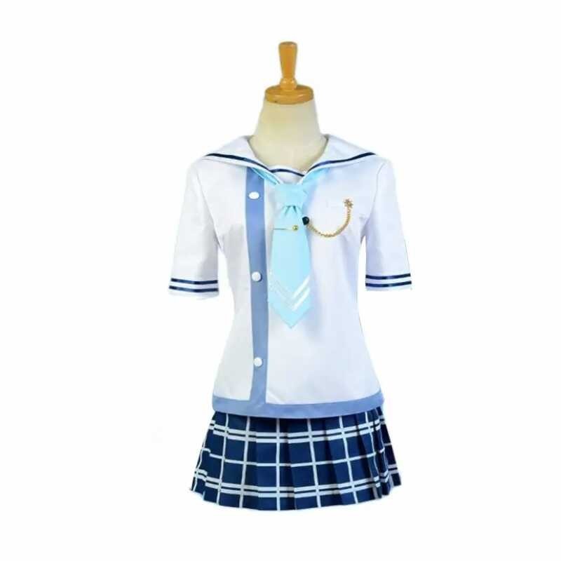 Sunshine Anime Lovelive Sonoda Umi Cosplay Costume School Girls Uniform ...
