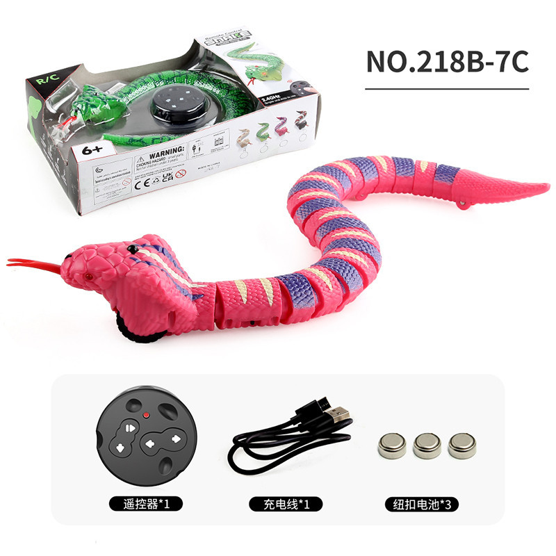 Remote Control Snake Toy with USB Charger and Interactive Crawling ...