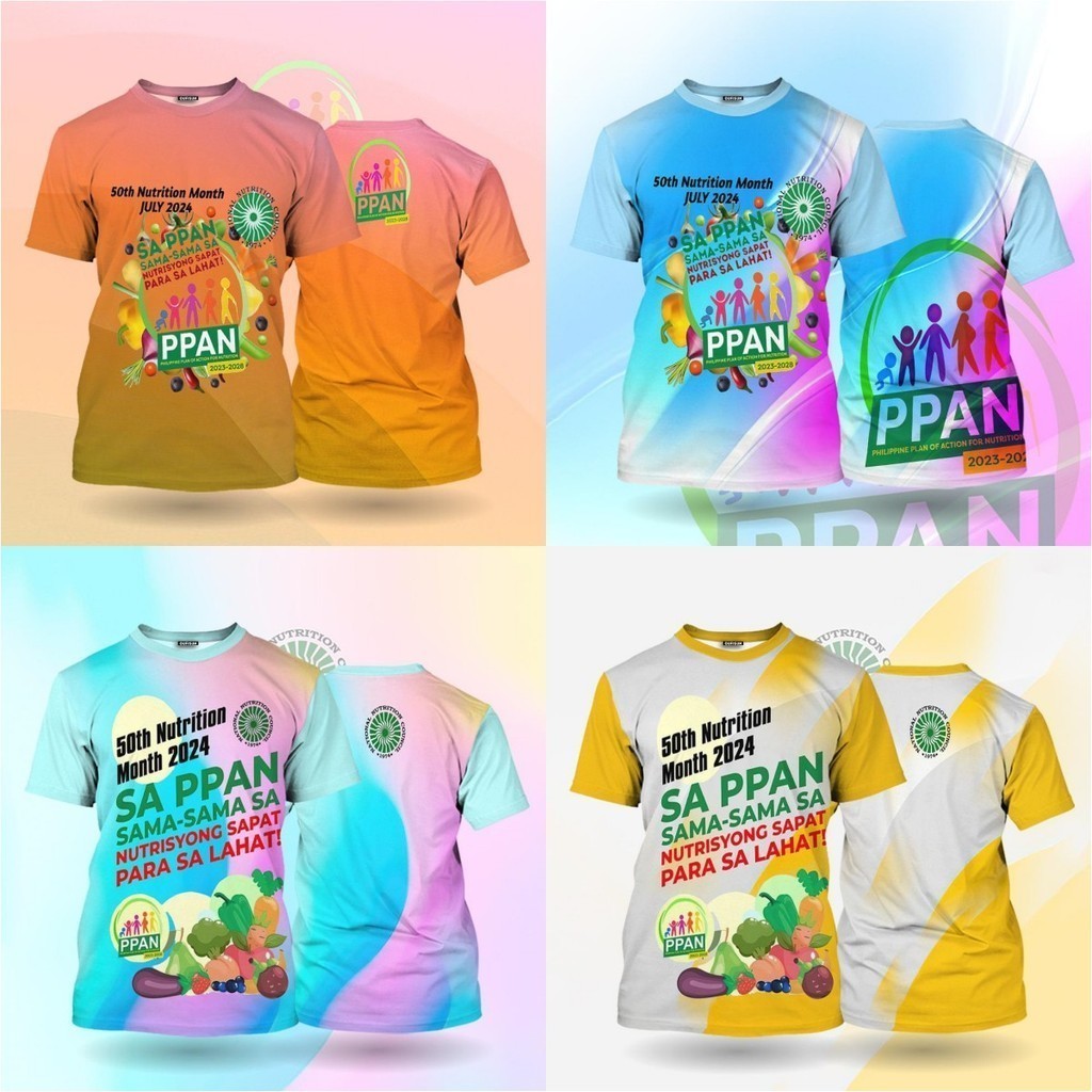 （Spot Goods）PPAN 50th NUTRITION MONTH 2024 Sublimation Regular T-shirts ...