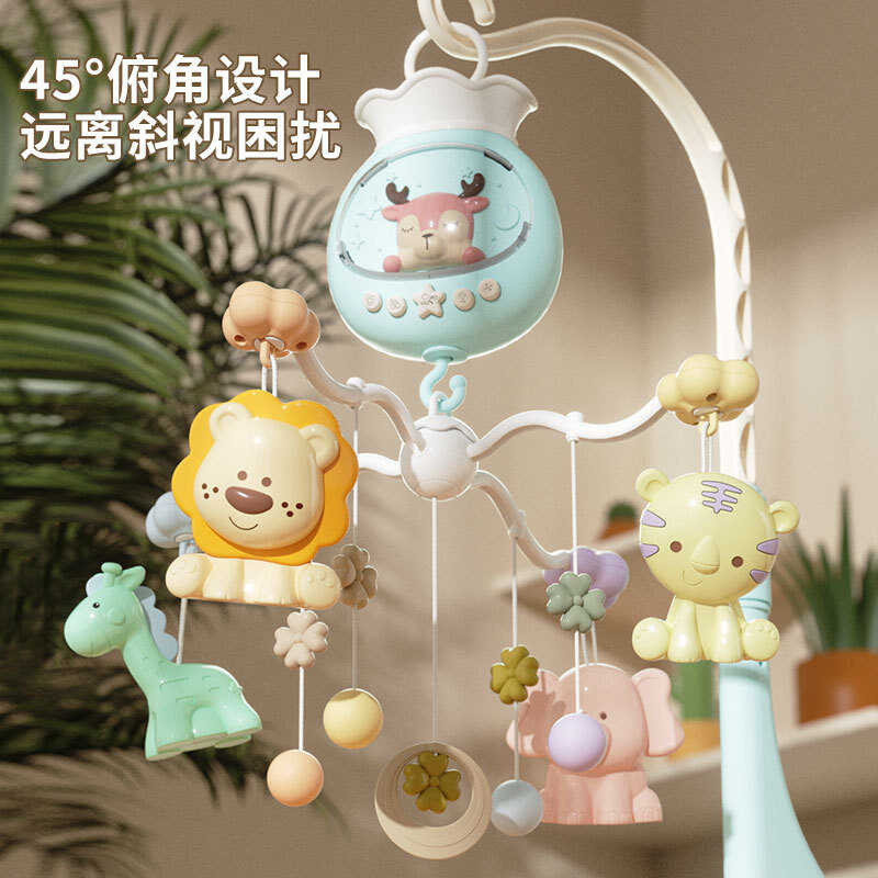 65 Newborn Bedhead Ringing Carriage Rotating Bed Bell Baby Pendant ...